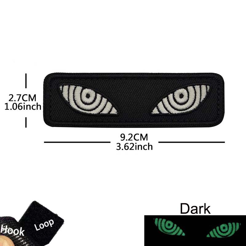 PVC Rhombus Panoramic Eye Patches,Cat Tiger Eyes,Evil Eye Embroidered ...