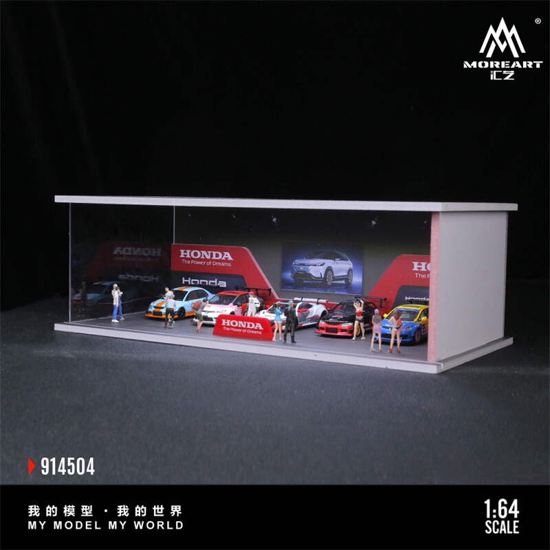 Diorama 1:64 Garage Model Set Lighting Parking Lot Model for 1/64 Hot ...