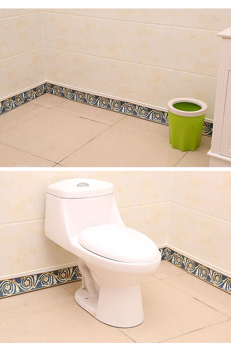 Waistline Border Tile Sticker Removable Vinyl Decal Wallpaper Self ...
