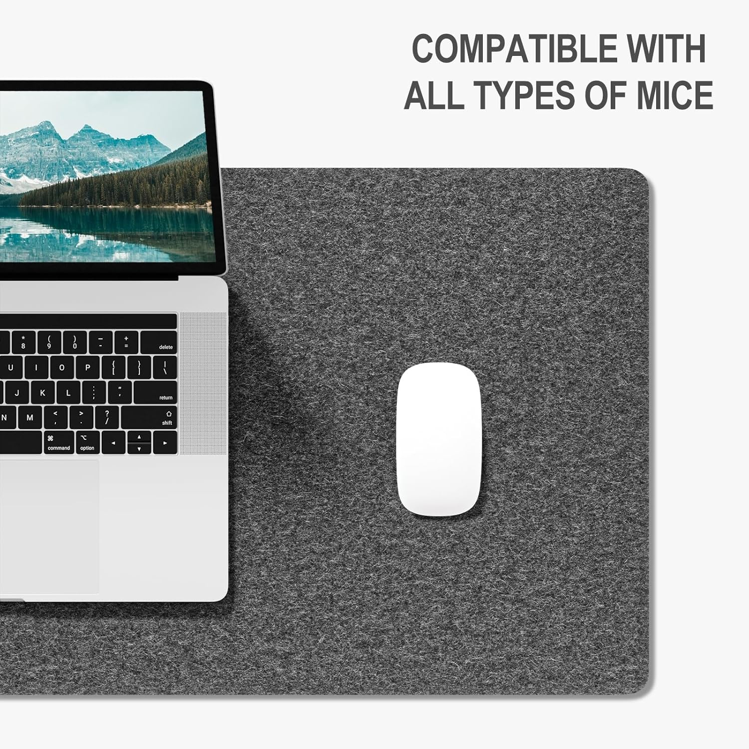 Felt Large Mouse Pad Non Slip Soft Desktop PC Laptop Study Office Game ...