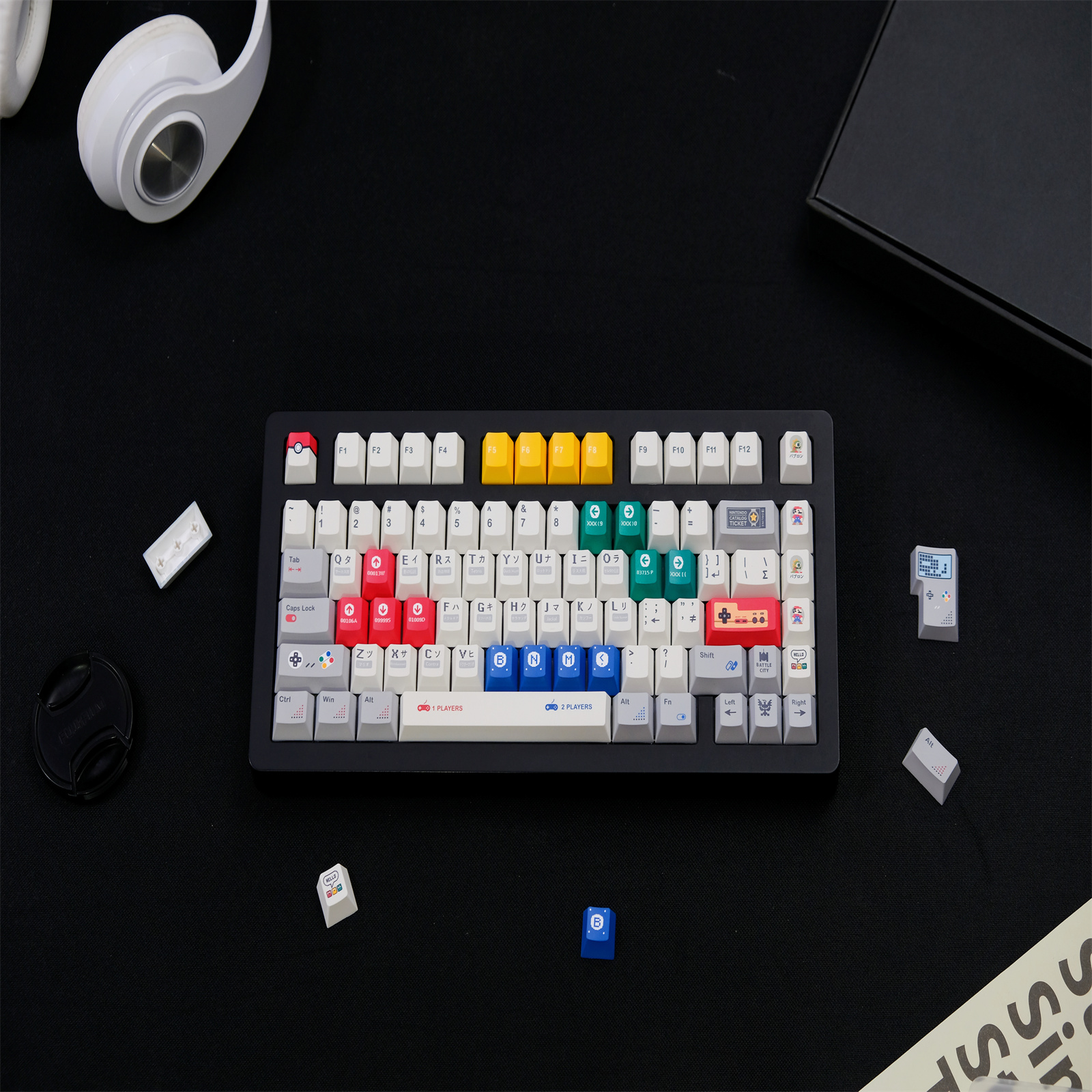 GMK Retro Game Keycaps 151 Keys PBT Material Cherry Profile for CHERRY ...