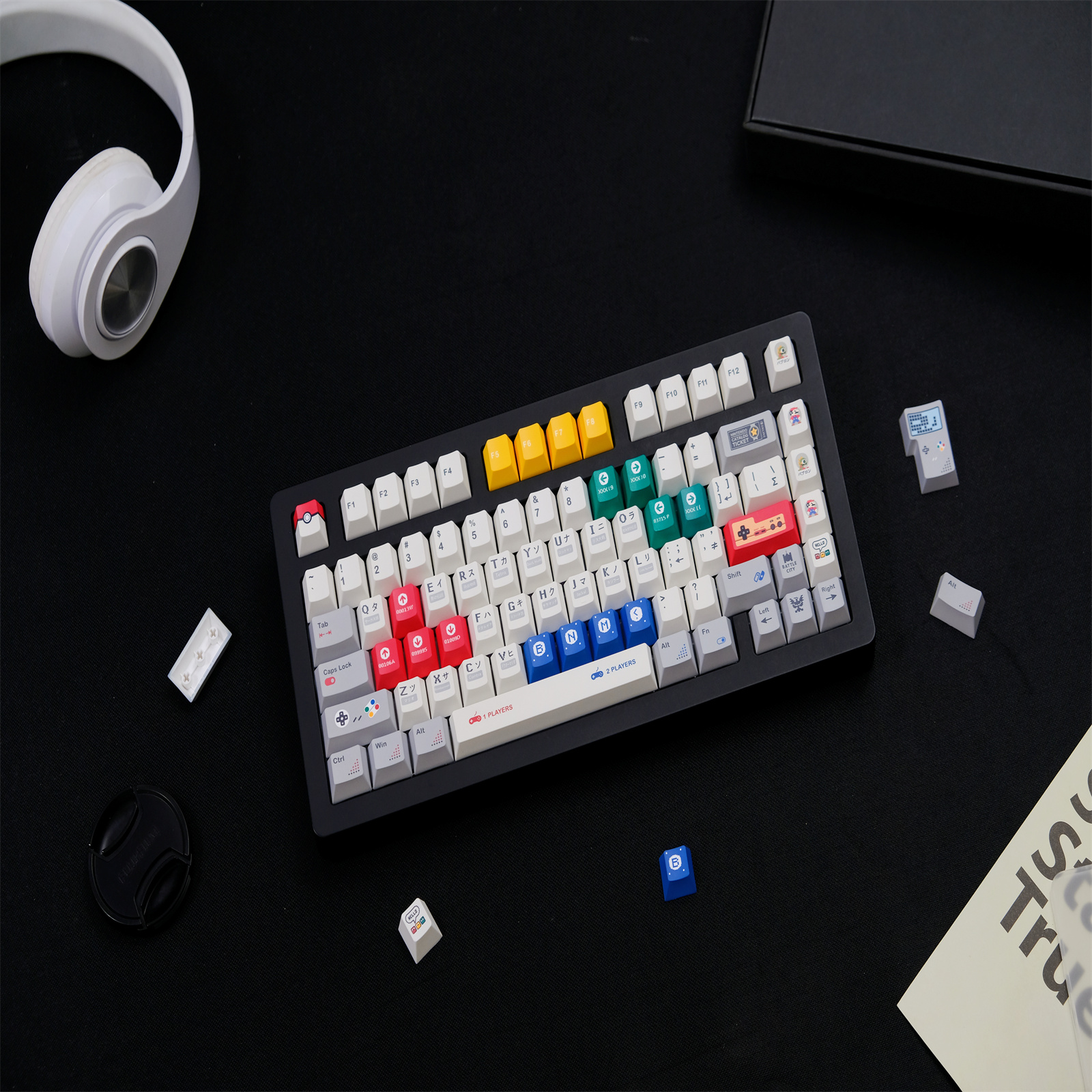 GMK Retro Game Keycaps 151 Keys PBT Material Cherry Profile for CHERRY ...