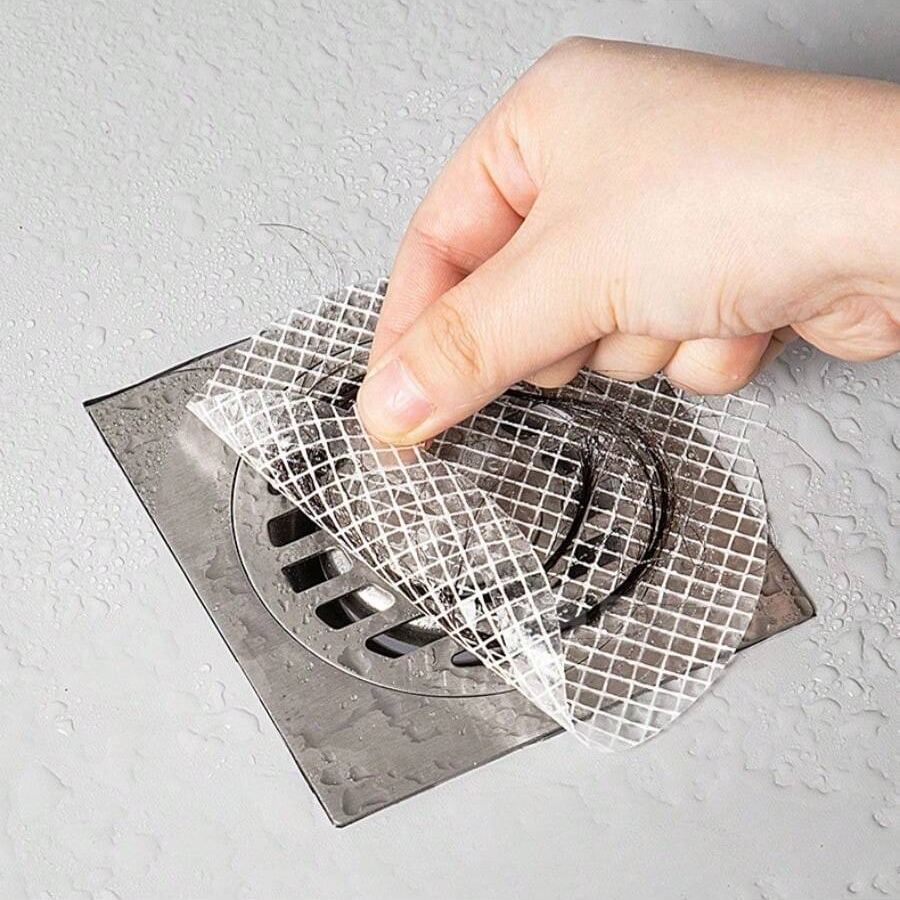 10PCS Disposable Drain Cover Stickers: Hair and Debris Filter for ...