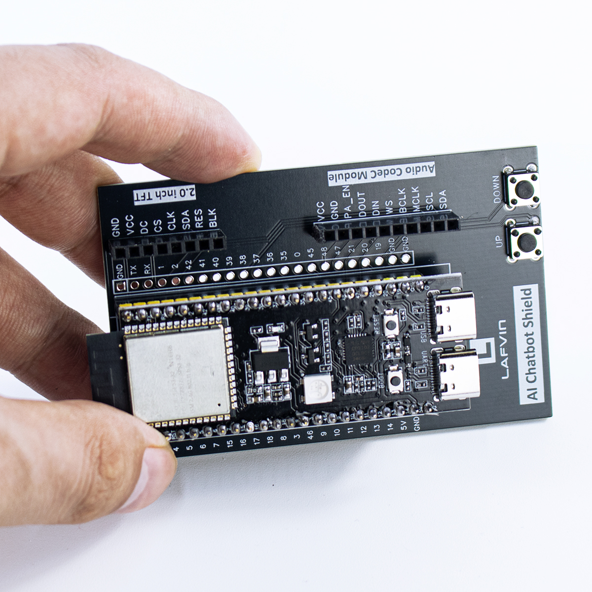 LAFVIN ESP32S3 AI Voice Chatbot Kit | Supports OpenAI API | Smart Voice Assistant Development ...