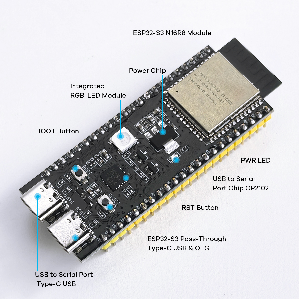 LAFVIN ESP32S3 AI Voice Chatbot Kit | Supports OpenAI API | Smart Voice Assistant Development ...