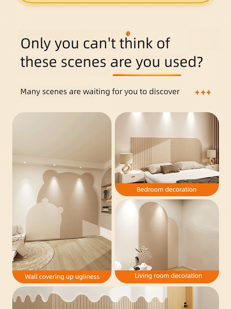 Wall Sticker Decor Set Decorative Felt Wall Sticker Wall Anti-Collision ...