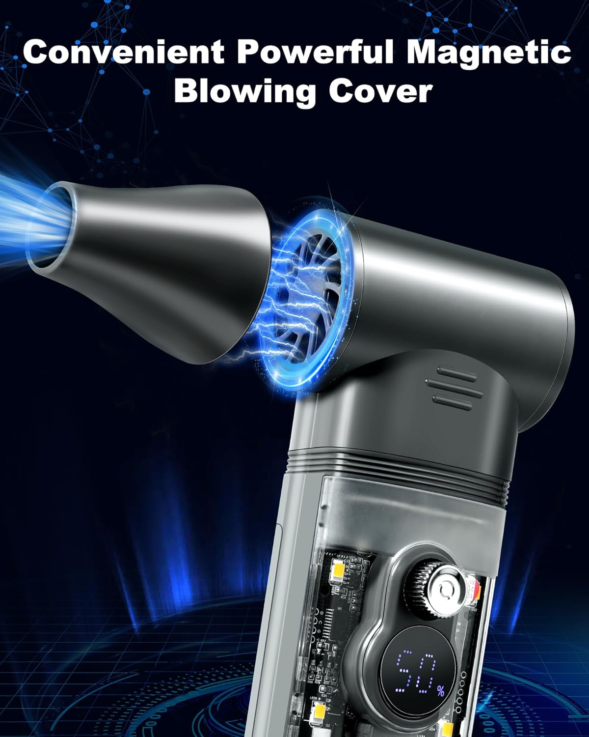 2025 New (10000mAh) Turbo Violent Fan 2in1 Multifunction 100000RPM Jet ...