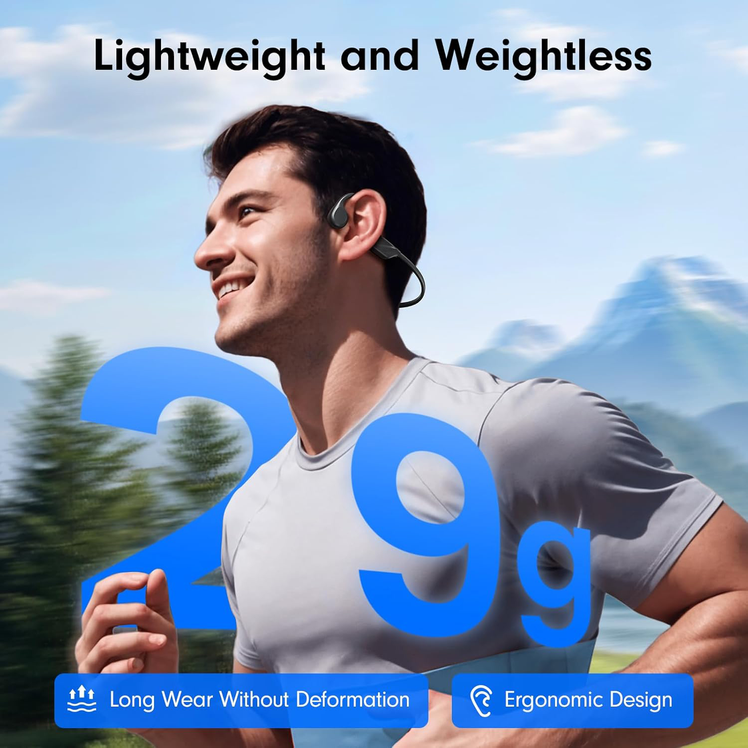 X1 Wireless Bluetooth Headphones: Bone Conduction, Noise-cancelling ...
