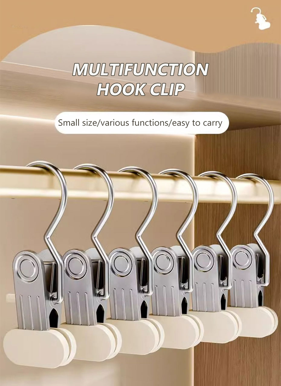 30Pcs Anti-Rust Clip Space-Saving Hanger Clothespin Hat Pants Storage ...