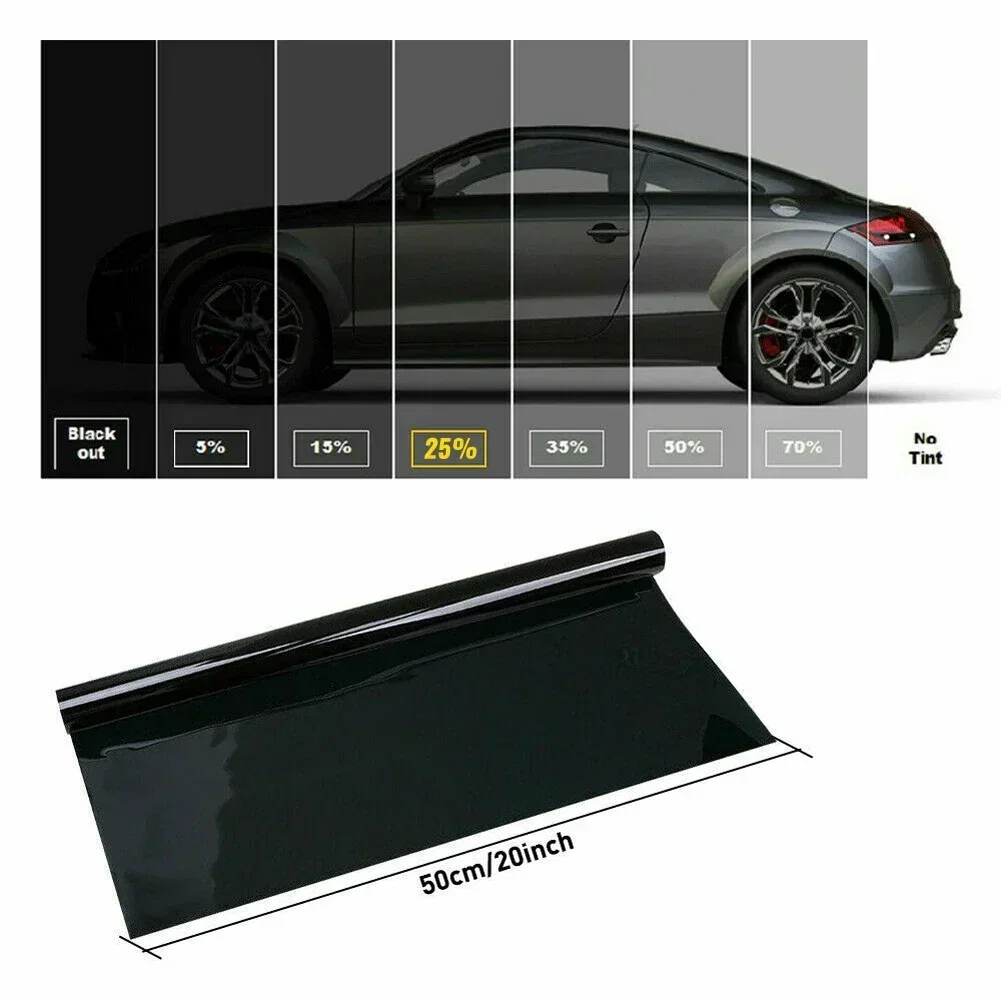 Car Window Privacy Tint Film 50cm x 1m - Dark Glass Sticker, UV ...