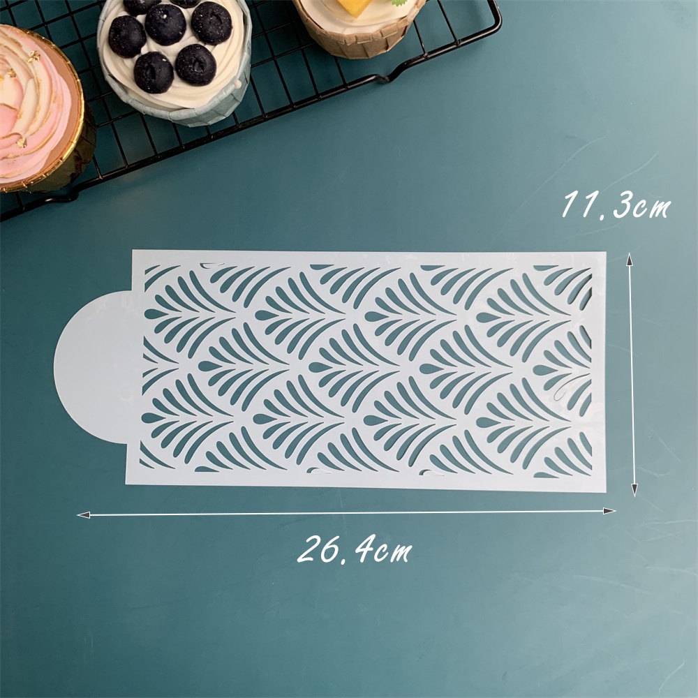 10Pcs/Set Fondant Cake Mesh Stamps Stencils Embossing for Decorating ...