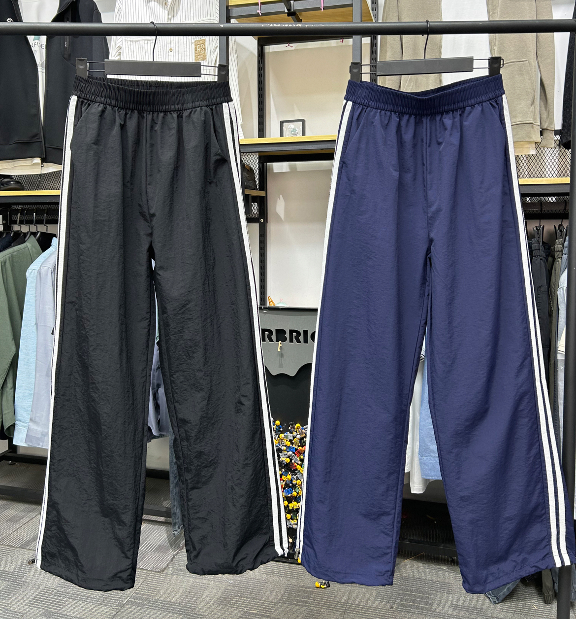 【READY STOCK AT Johor】 Hotgirl⭐Striped loose wide-leg overalls women's ...