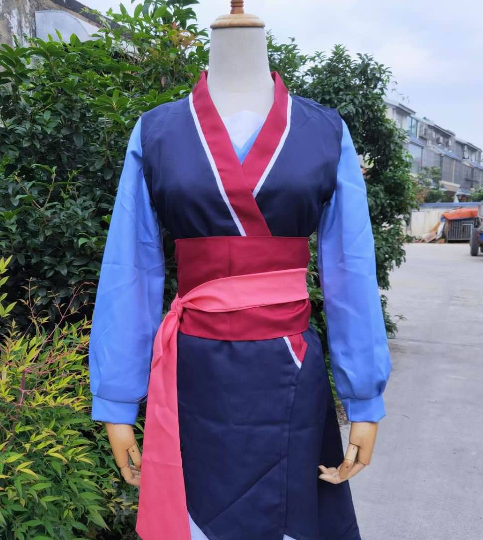 Movie Hua Mulan Dress Blue /red Dress Princess Dress girl/women adult ...