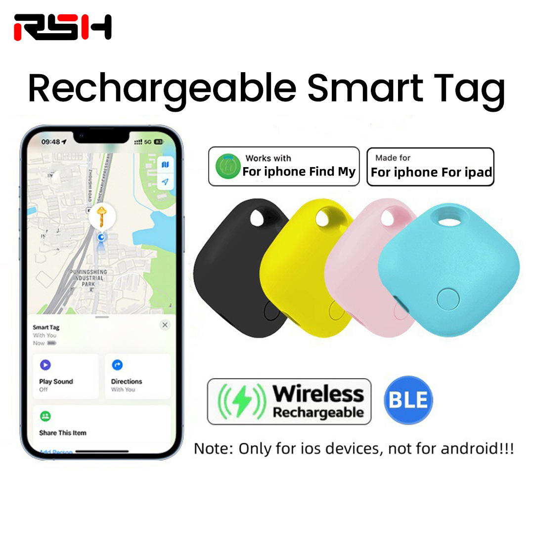 RSH Rechargeable Smart Tag Global GPS Tracker Keys and Pet Bluetooth ...