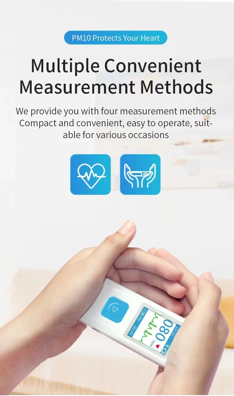 CONTEC PM10 Portable Bluetooth ECG Monitor, Visible Electrocardiogram ...