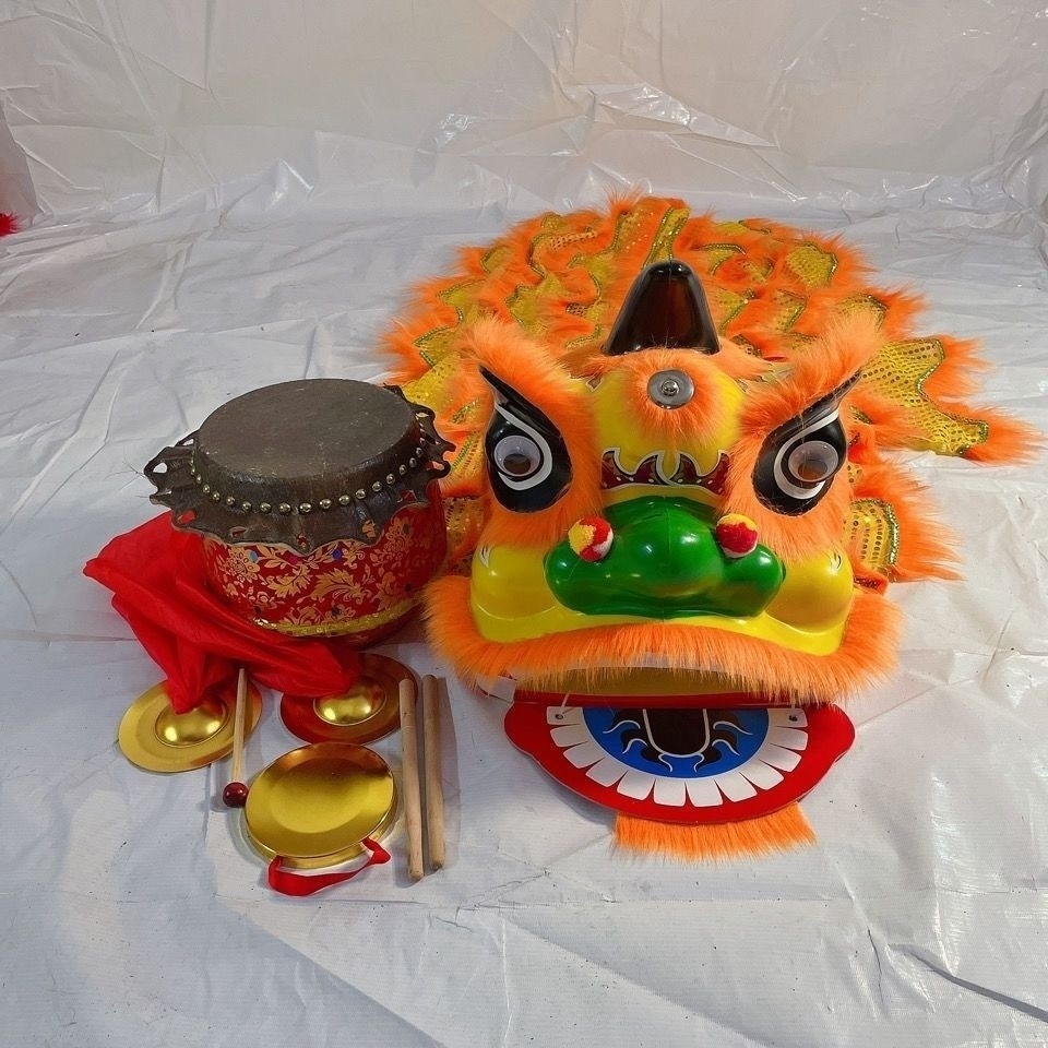 2 to 15 Years Old Lion Dance Children Little Lion Head Lion Dance ...