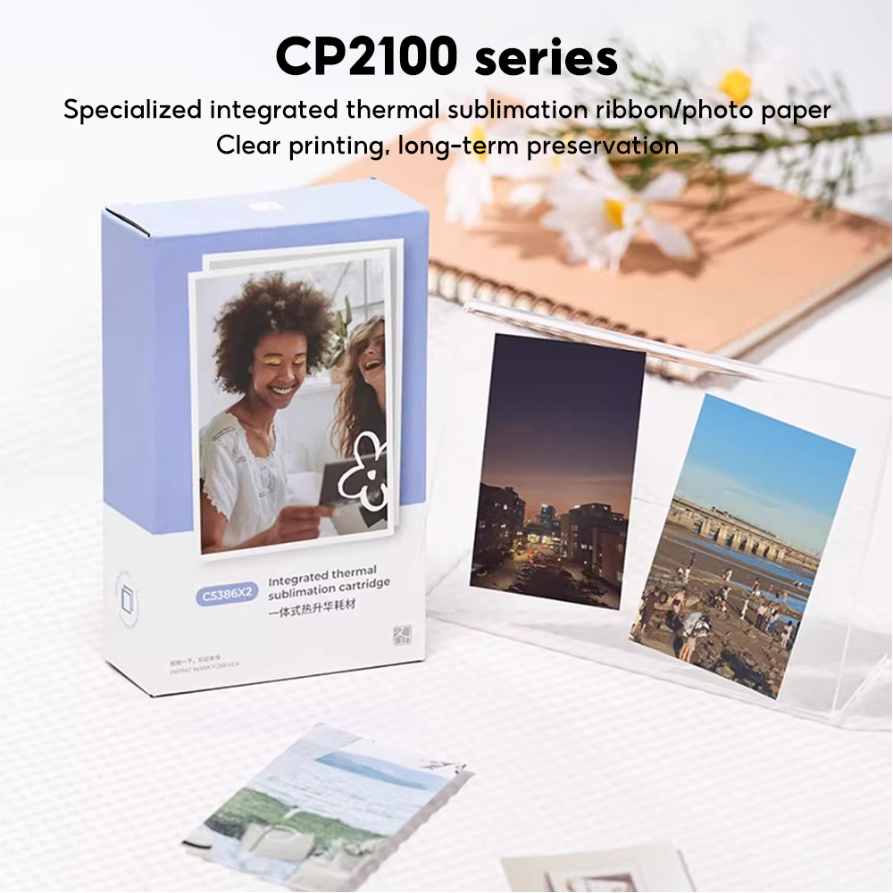HPRT CP2100 Photo Printer Specific Ribbon Original Photo Paper ...