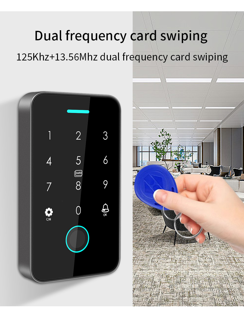 Tuya App Door Access Control System Kits NFC RFID Fingerprint Electric ...