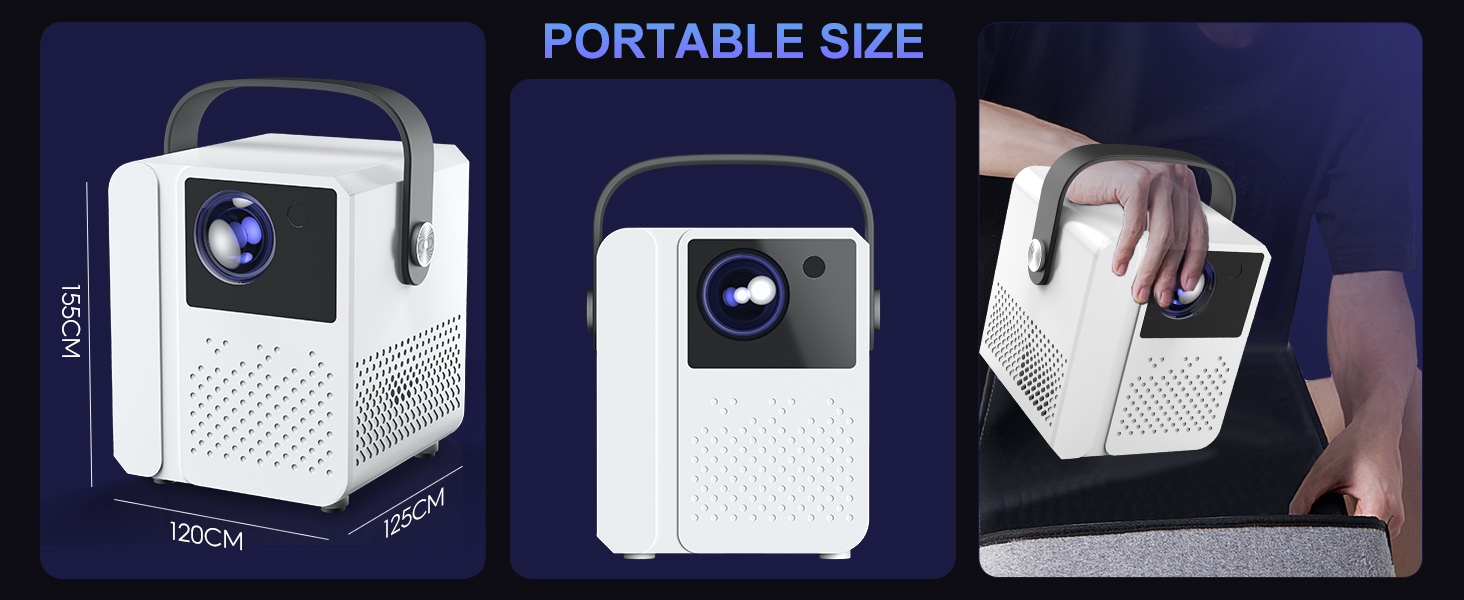 T2 Pro Mini Projector Portable Projector 4K Support Full HD Outdoor ...