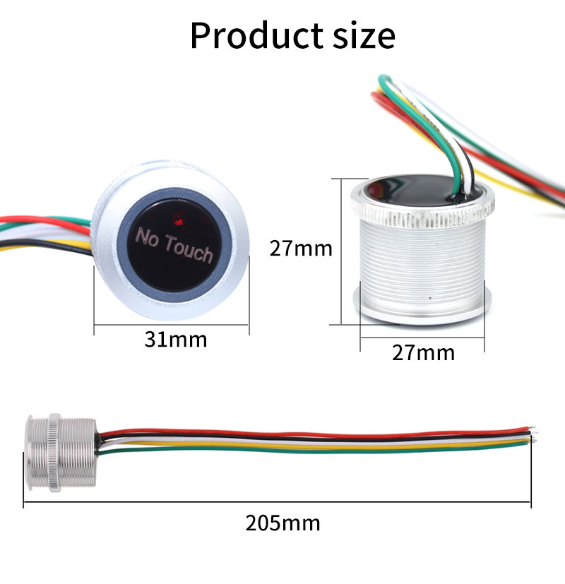 Waterproof Exit Push Switch Release Opener Door Access Control System ...