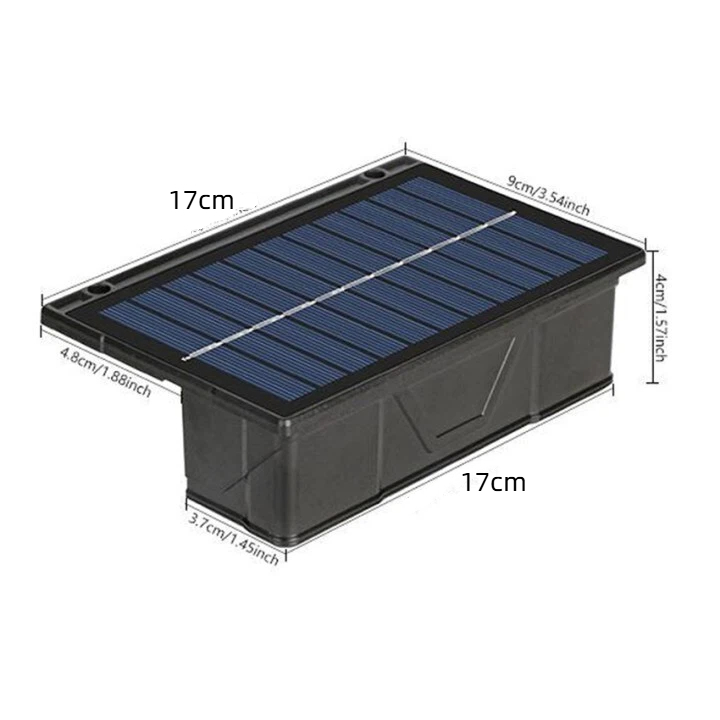 3LED Solar Wall Light with IP65 Waterproof and Auto Sensor - Warm White ...