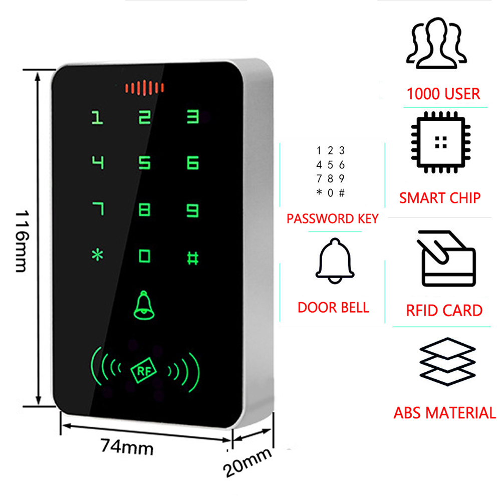 Proximity Card RFID Keypad Digital Keypad Access Control System Door ...