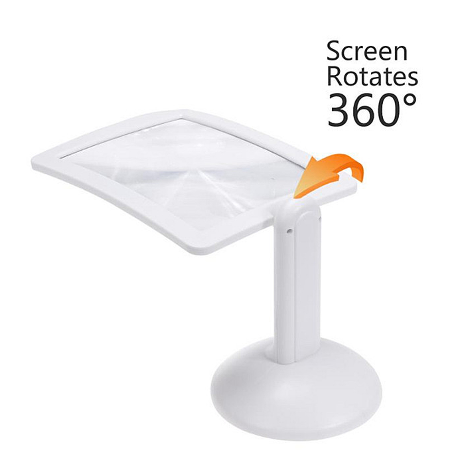 [Local delivery] 360 Degrees Rotate Magnifier 3X Reading Full Page ...