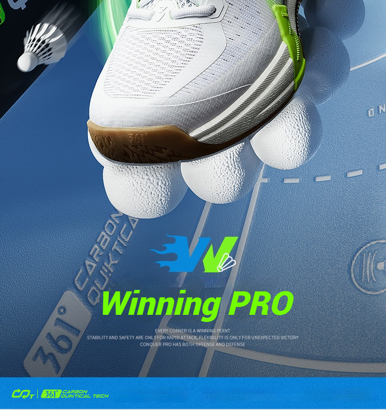 361 Degrees Men Badminton Training Shoes Breathable Non-Slip 672524402 ...