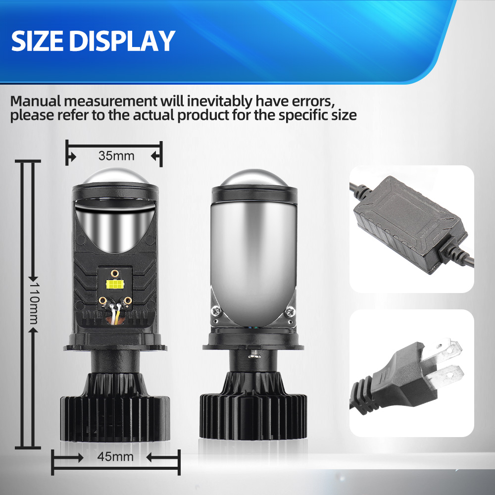 Trendy New 24,000 Lumen Bus 90W/H4 LED Mini Projector Lens Car High/Low ...