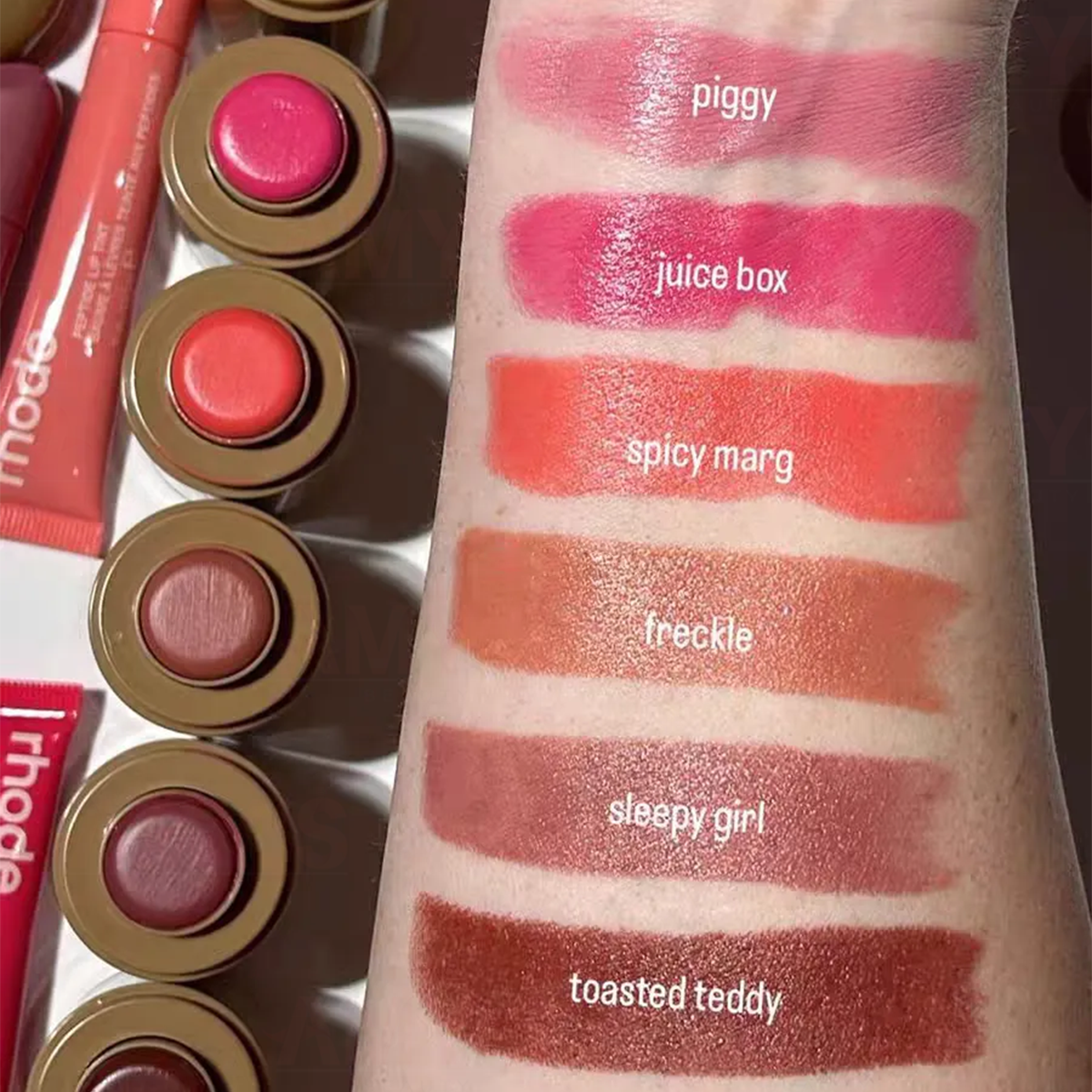 Rhode Pocket Blush Blusher Makeup Wajah Tahan Lama, Pigmented ...