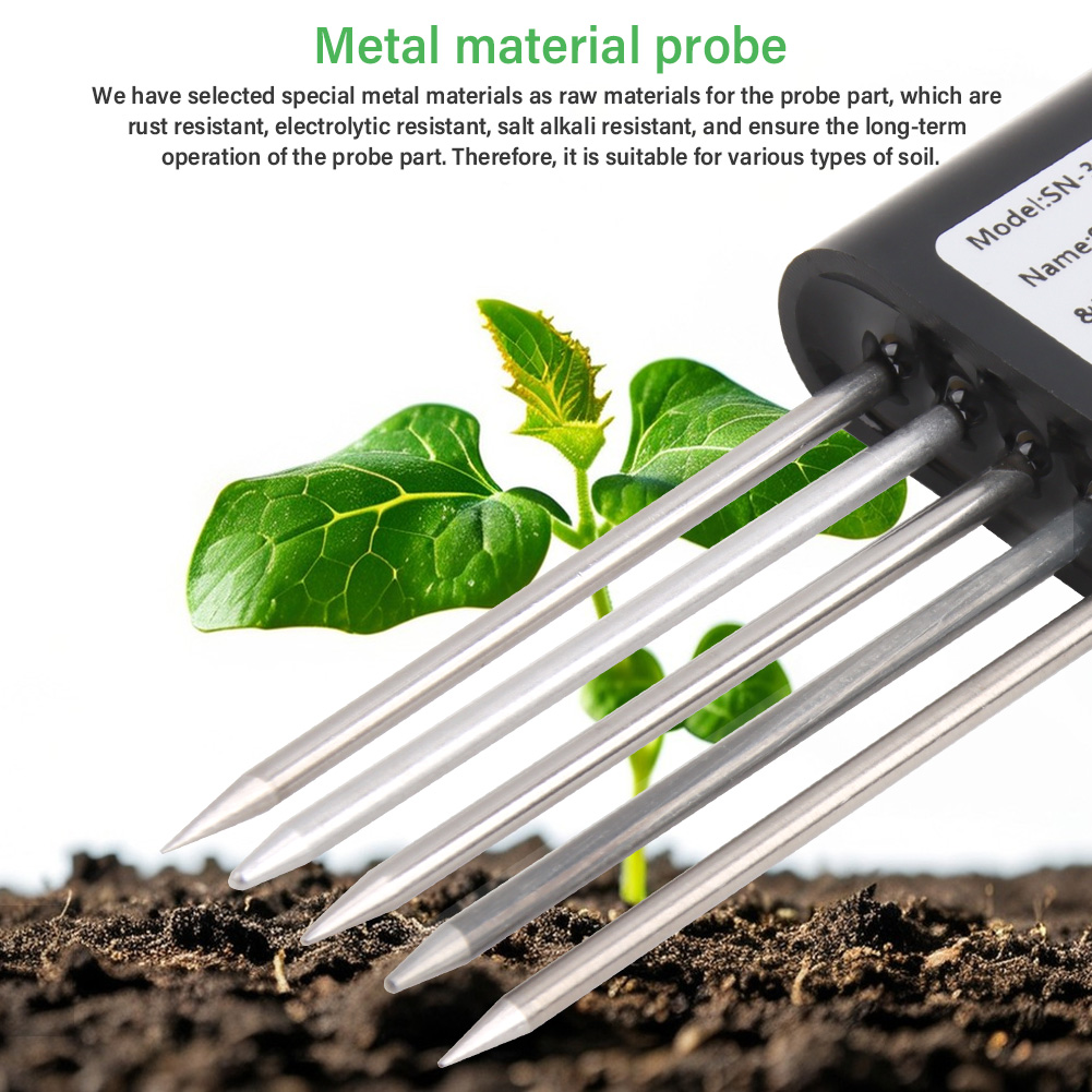YIERYI 7-in-1 Soil Integrated Sensor EC/PH/NPK/Temp/Humidity/Fertility ...
