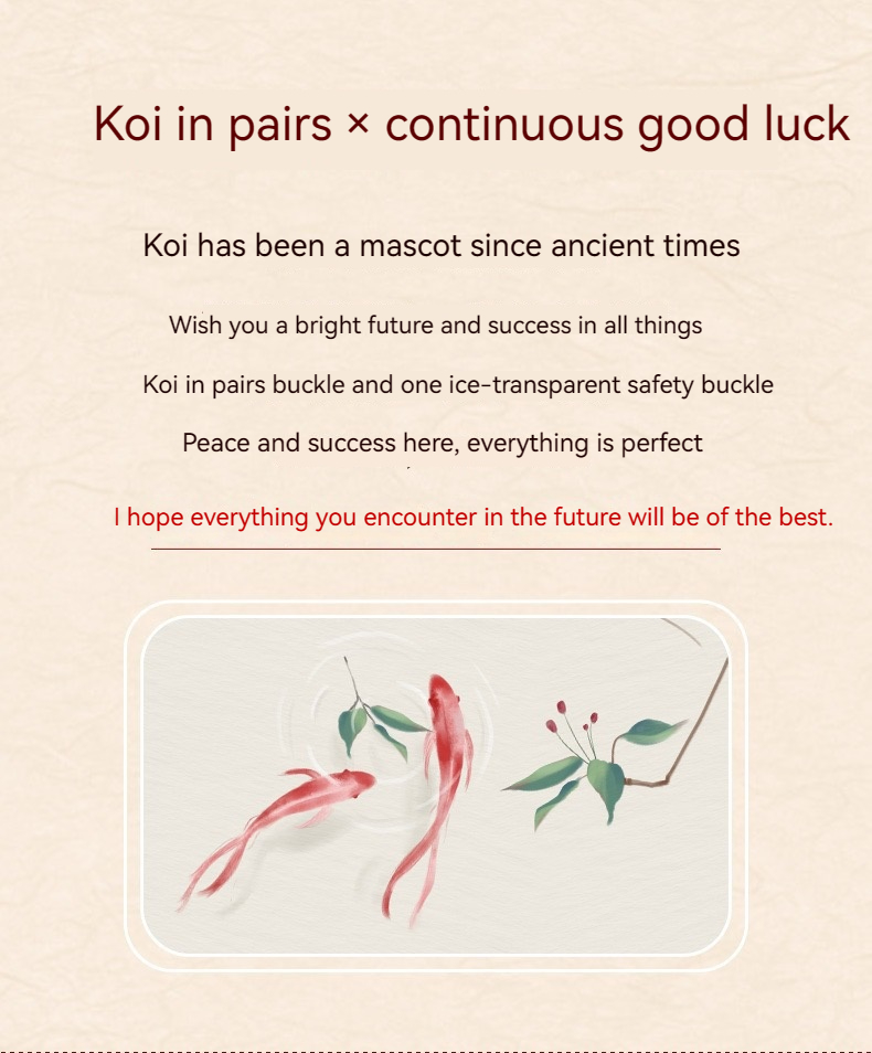 2025 Koi Wada Jade safety buckle bracelet Red beaded braided bracelet ...
