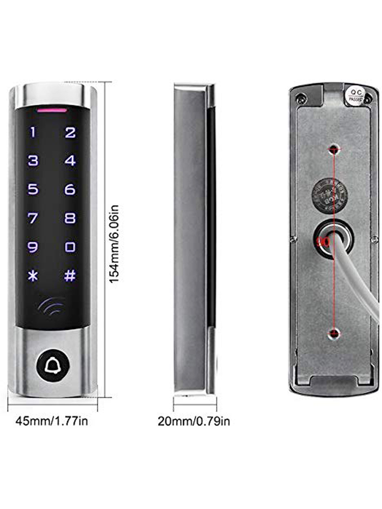 Access Lock Waterproof RFID Touch Keypad Access Control System Door ...