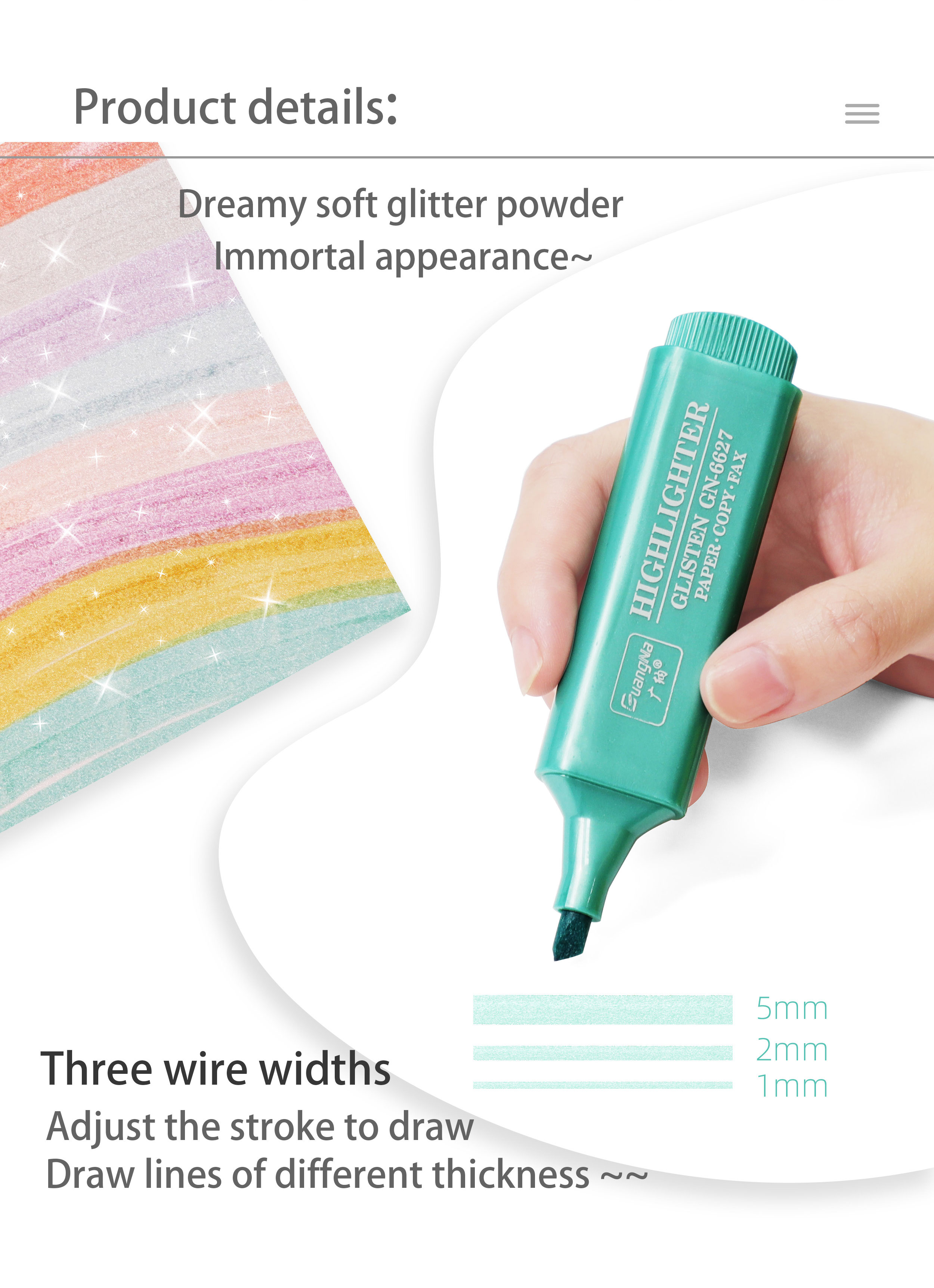 8 Morandi Shiny Metallic Markers for Drawings, Graffiti, Planners ...