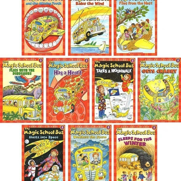 20 Books/set The Magic School Bus Science Readers Kids Coloring Reading ...