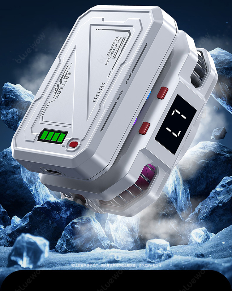 【3000mAh】BlueWow TH10 Phone cooler Rechargeable Magnetic Radiator ...