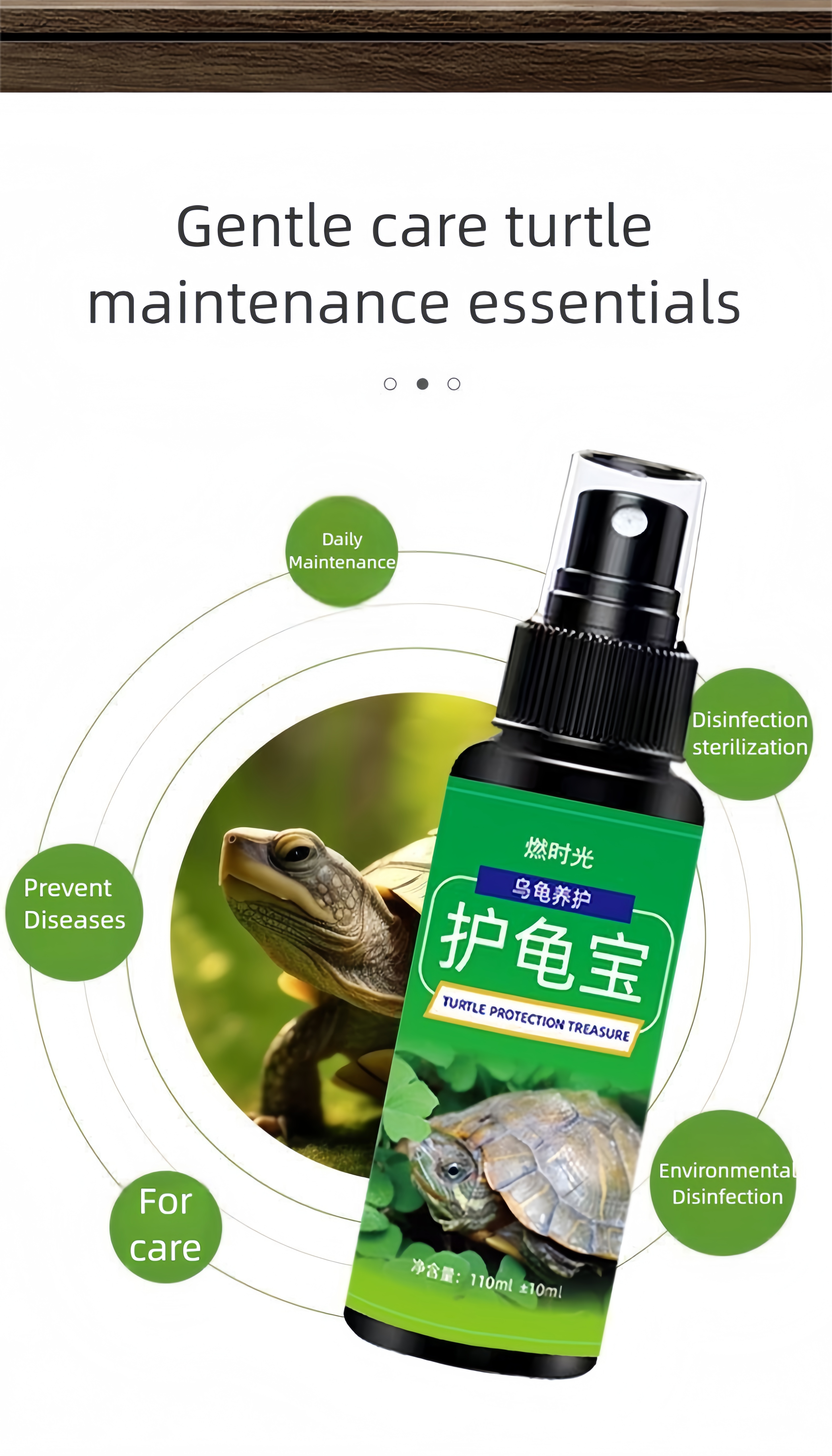Turtle Protector Turtle Fungus Supplement Ubat Kura Kura Eye Treatment ...