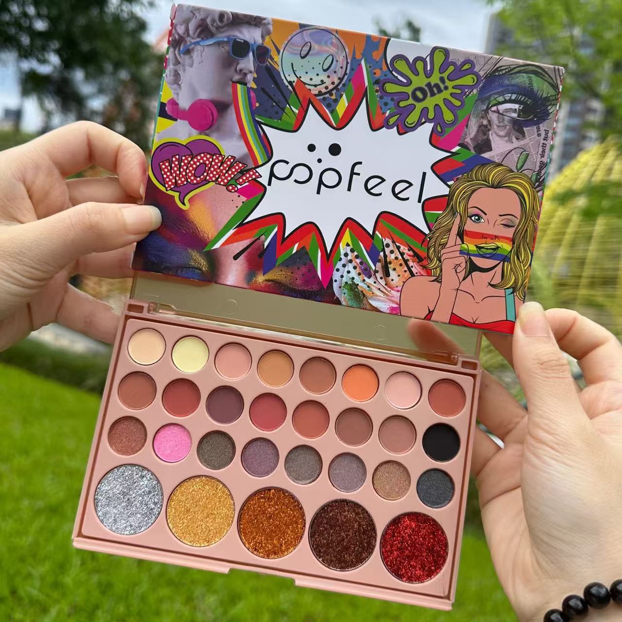 Popfeel 29-color Eyeshadow Palette – High Pigment, Shimmer & Matte for ...