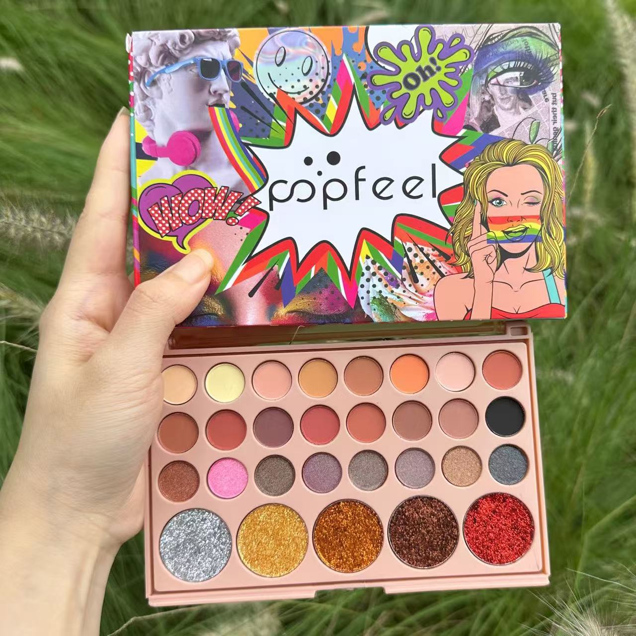 Popfeel 29-color Eyeshadow Palette – High Pigment, Shimmer & Matte for ...