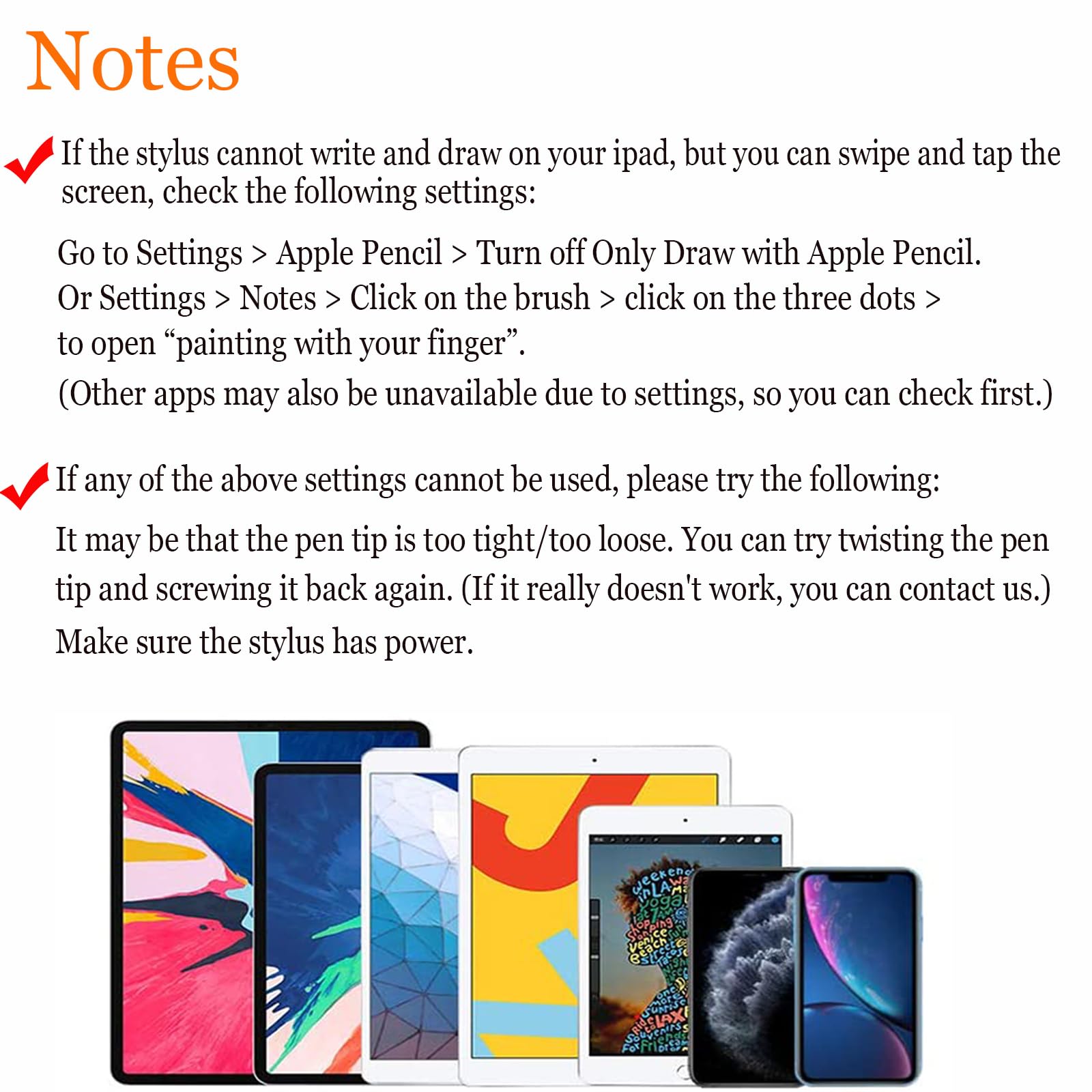 Universal Stylus Pen - Capacitive Touch Screen Pencil for Android ...