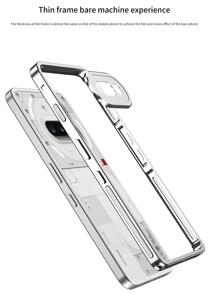 Aluminum Alloy Bumper Case For Nothing Phone 3A Pro Cooling Metal Frame ...