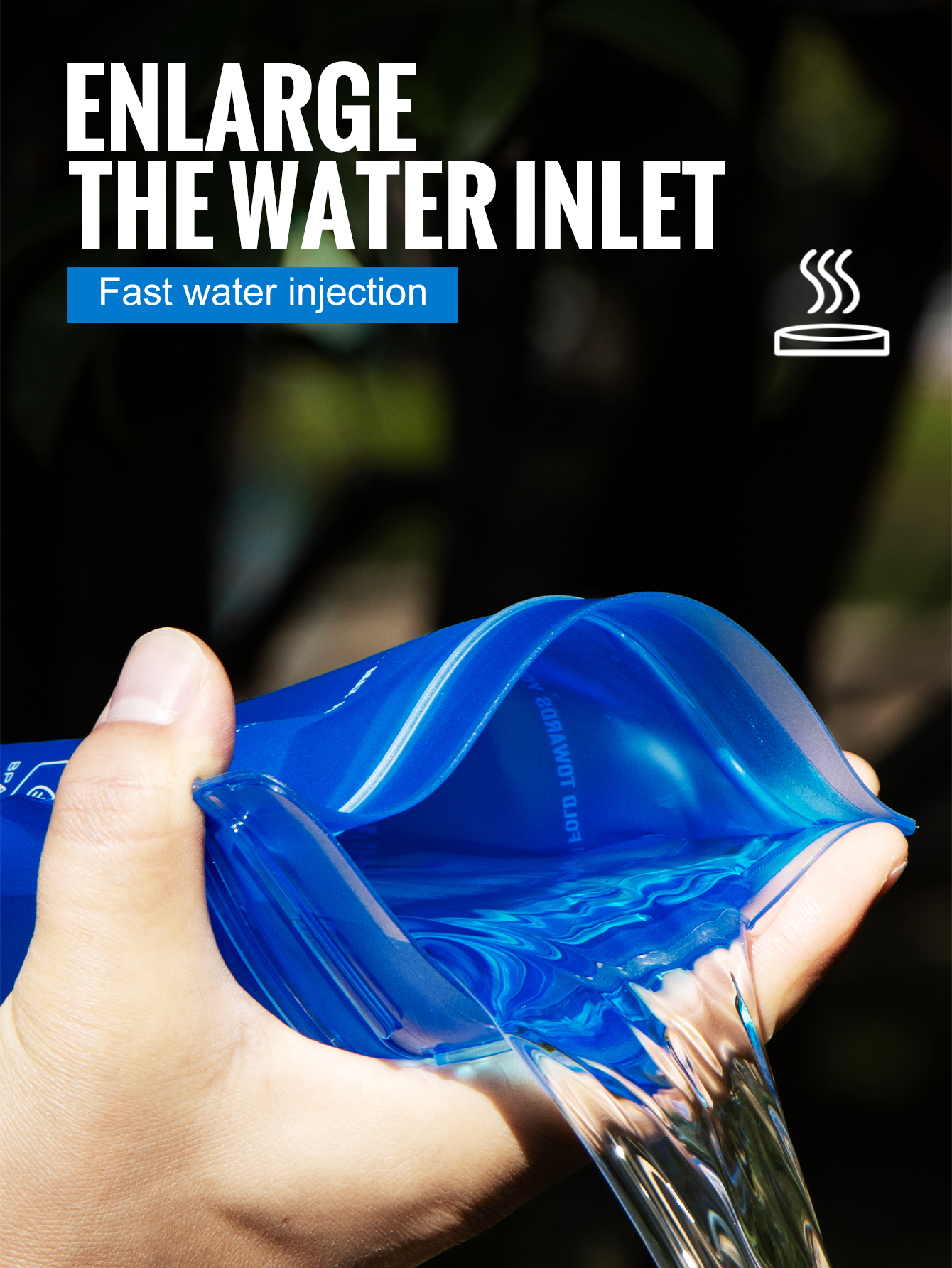 WRELS Upgraded Hydration Water Bladder 1L 1.5L 2L 3L BPA free stronger and leakproof #SD02 ...