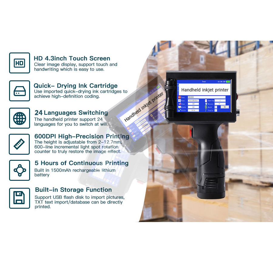 Malay Melayu Coding machine Handheld inkjet printer for printing ...