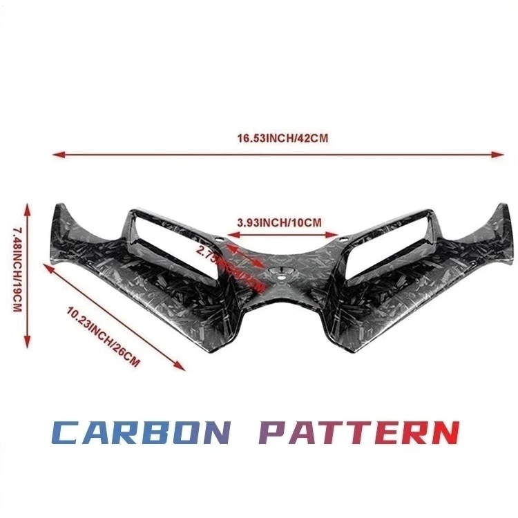 Motorcycle DIY Front Fairing Winglets Aerodynamic Pulsar RS200 R15 V3 ...
