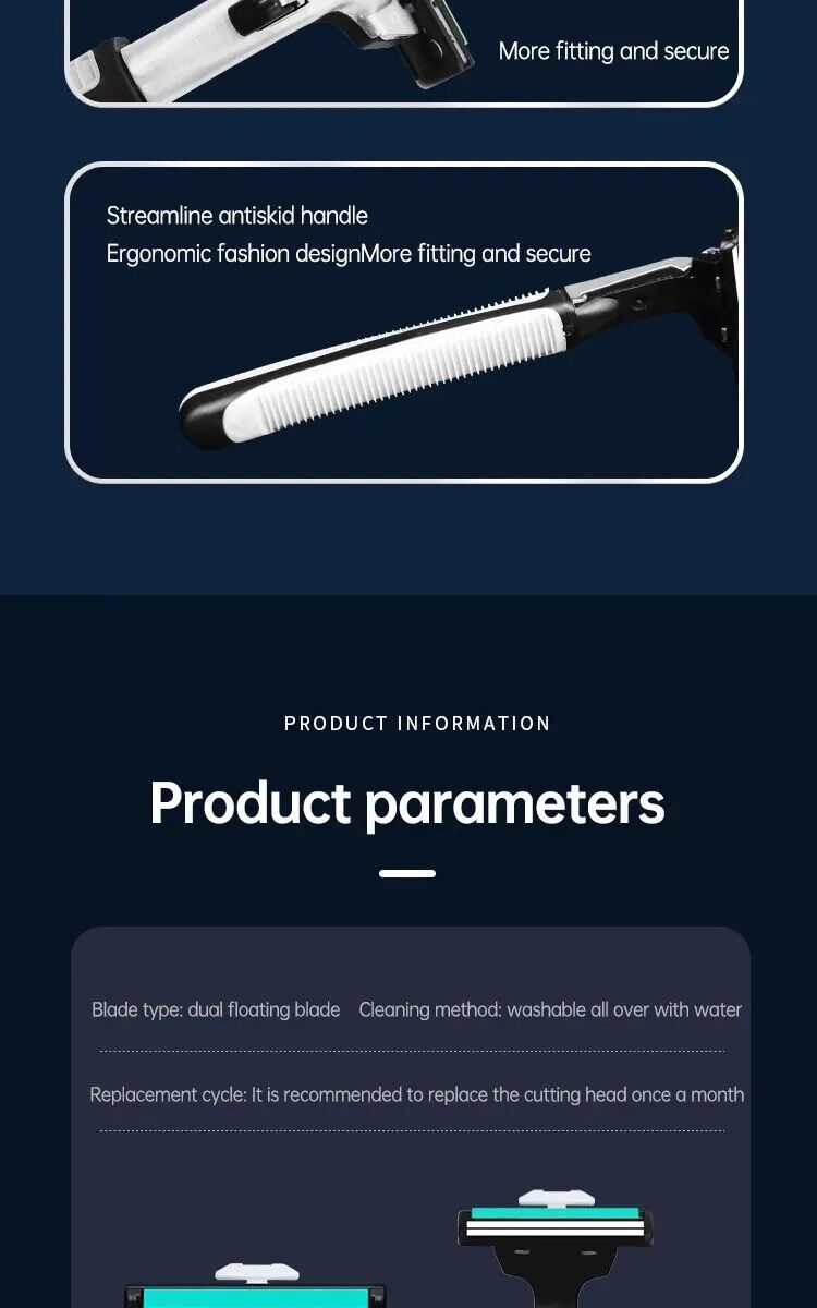 Manual Classic Shaver, Manual Shaver, Retro Wet-shaver, Double-edged ...