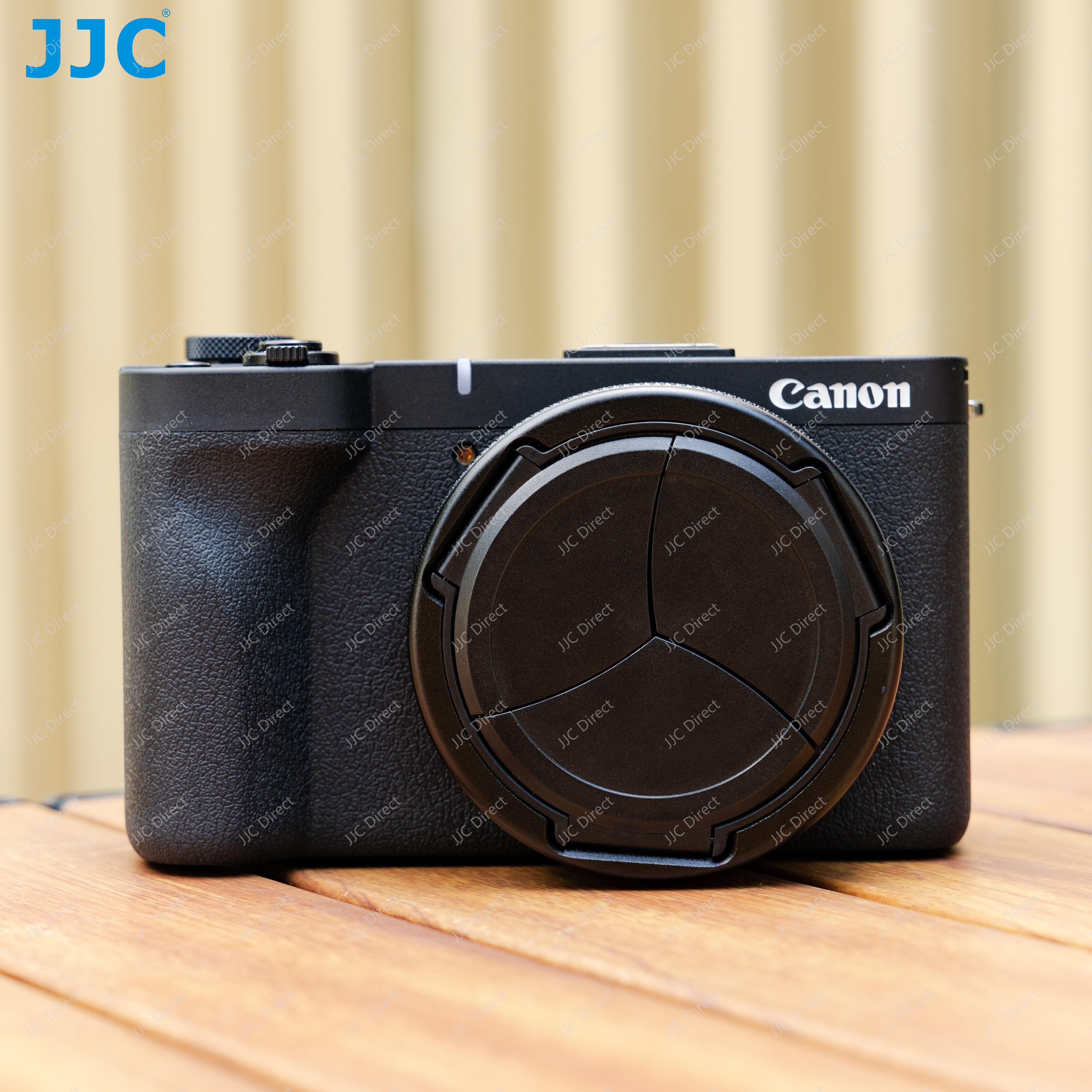 JJC Auto Open and Close Lens Cap Cover for Canon Powershot V1 Camera ...