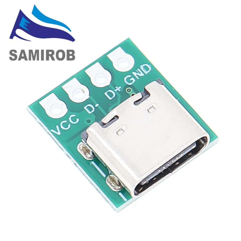 5/10Pcs USB 3.1 Type C Connector 16 Pin Test PCB Board Adapter 16P ...