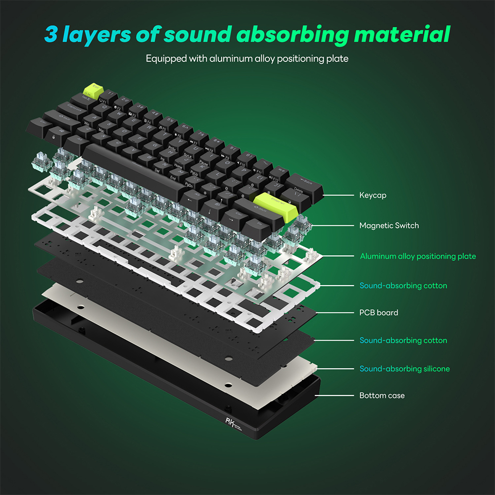 RK Royal Kludge RK C61 8000Hz With Magnetic Switch Wired Mechanical ...