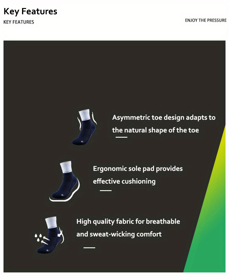 Professional Sports Socks Mid-Tube Socks Men Breathable And Shock ...