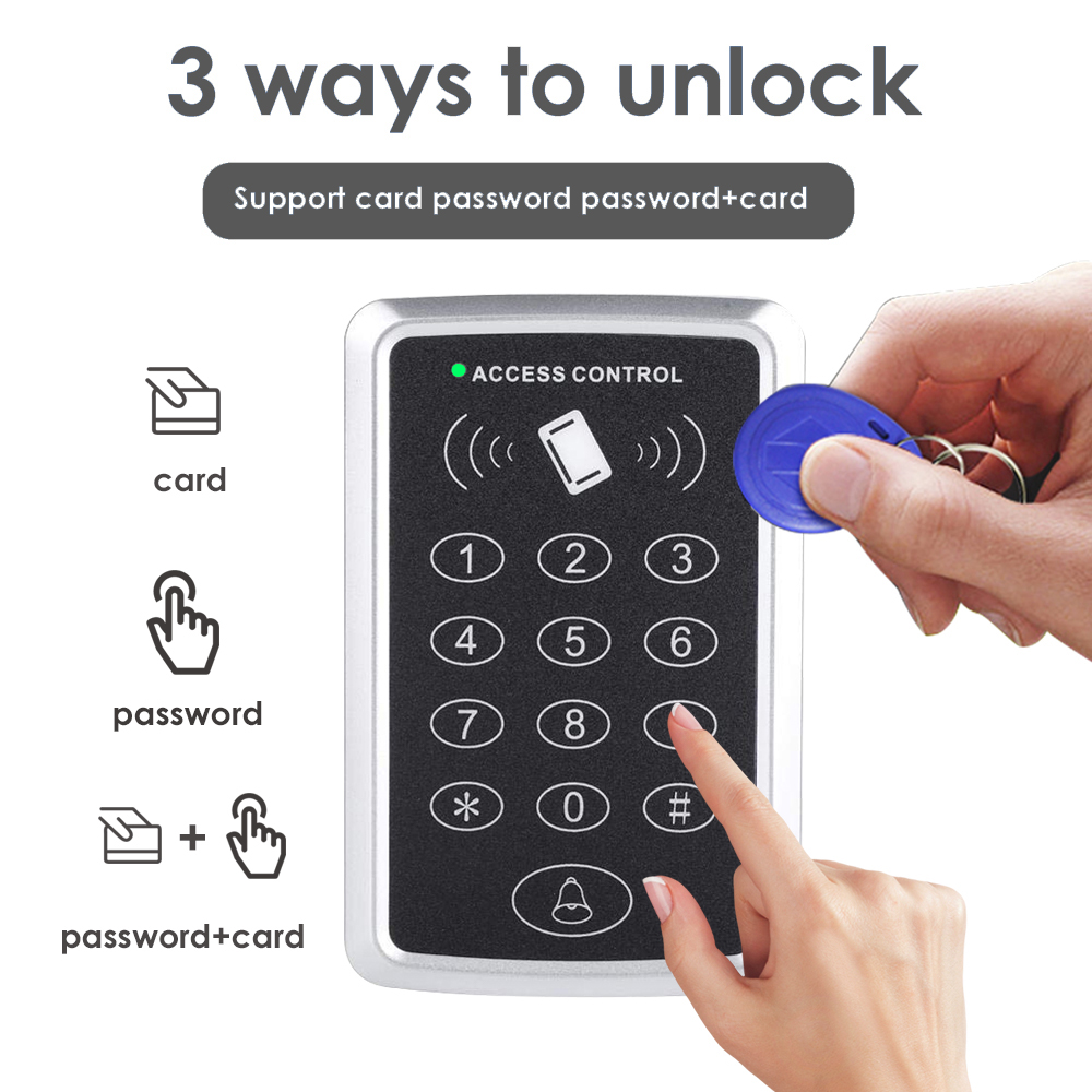 Asia Teco RFID/125KHz Access Control Keypad EM Card Reader Door Access ...